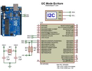 Communication I2C – Mode Ecriture – Arduino(Maitre) -> PIC 18F4550 (Esclave) | Electronique71.com